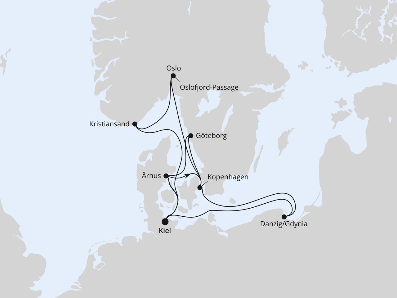 Kreuzfahrt ab/nach Oslofjord-Passage - Hafen & Sehenswürdigkeiten
