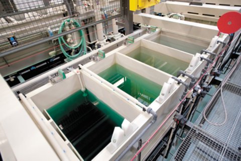 Process control of electroless nickel plating baths with Hg-free ...
