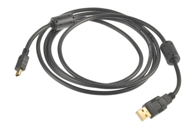 USB mini - USB A, 1.8 m cable with two ferrite cores | Metrohm