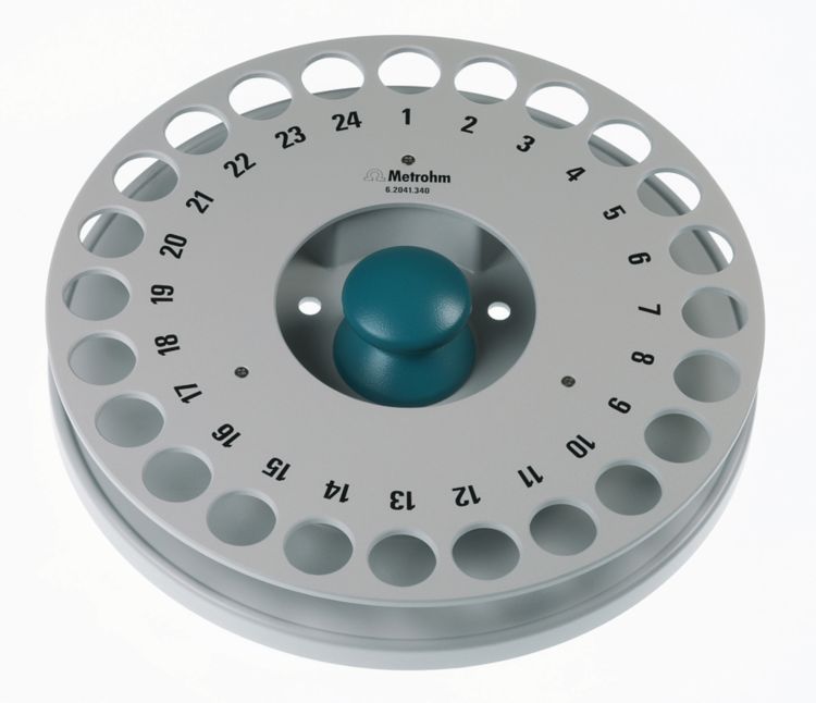 Sample rack, 24 x 75 mL, (PVC) | Metrohm