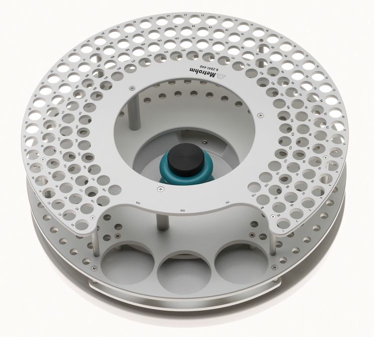 Sample rack 148 x 11 mL + 3 x 300 mL | Metrohm