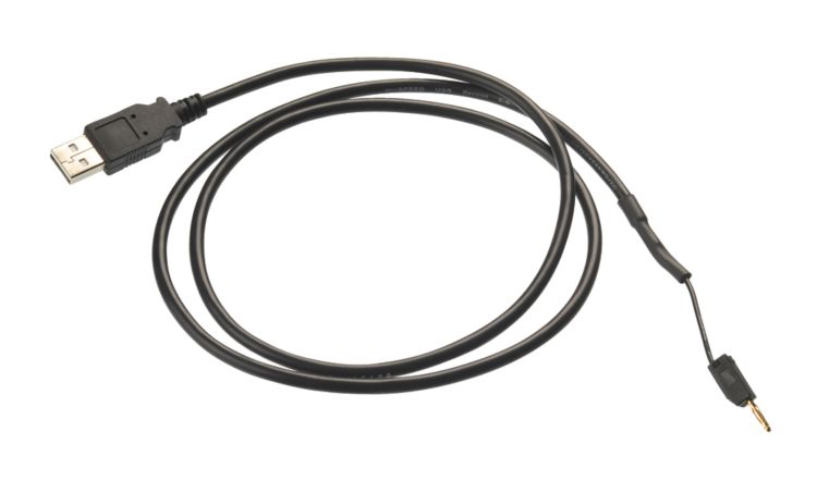 Ground cable, 1 m, USB A / plug 2 mm | Metrohm