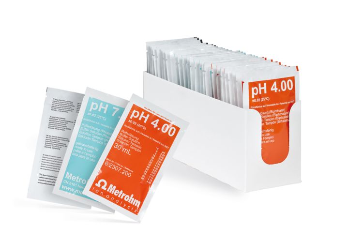 Buffer solutions pH 4, 7 and 9 | Metrohm