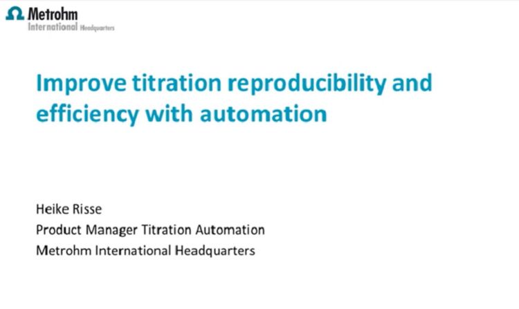 Potentiometric titrator OMNIS | Metrohm
